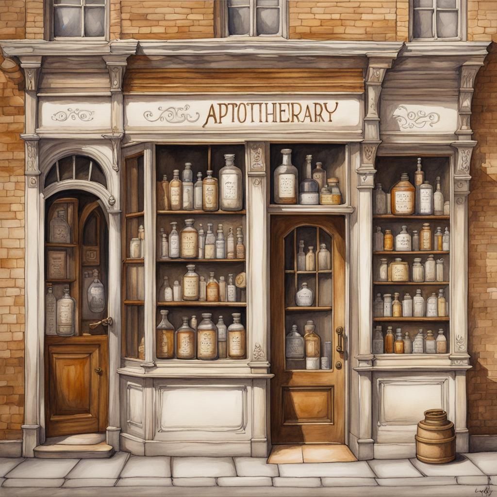 The Old Apothecary - AI Generated Artwork - NightCafe Creator