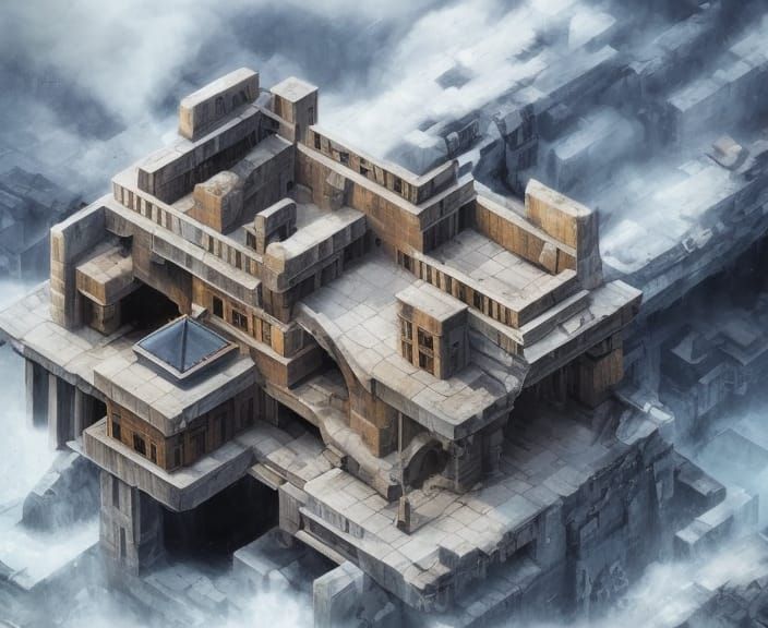 Isometric_ruins_5 - AI Generated Artwork - NightCafe Creator