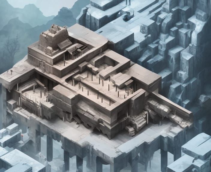Isometric_ruins_6 - AI Generated Artwork - NightCafe Creator