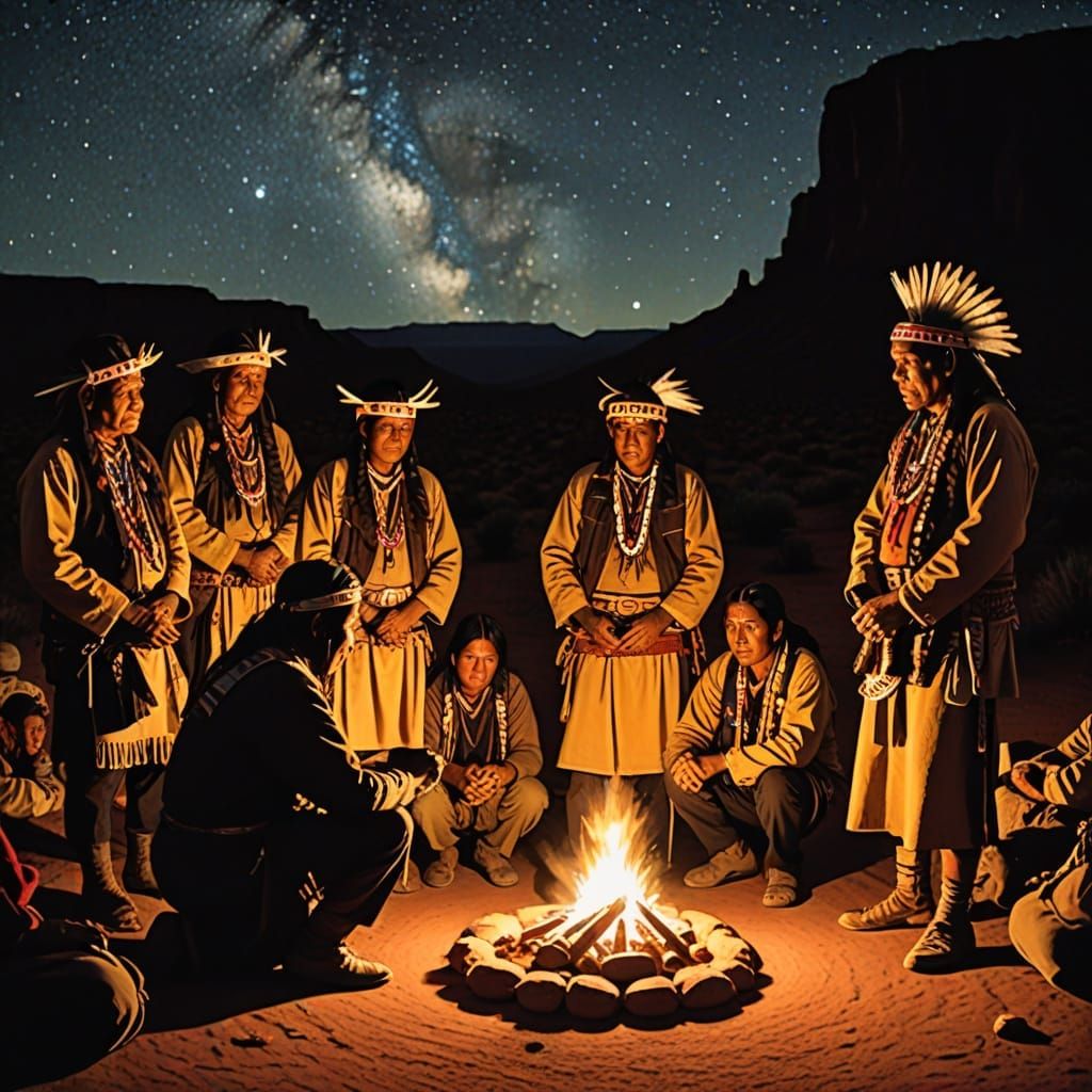 NAVAJO NIGHT WAY CEREMONY - Navajo Night Way Ceremony in Vib...