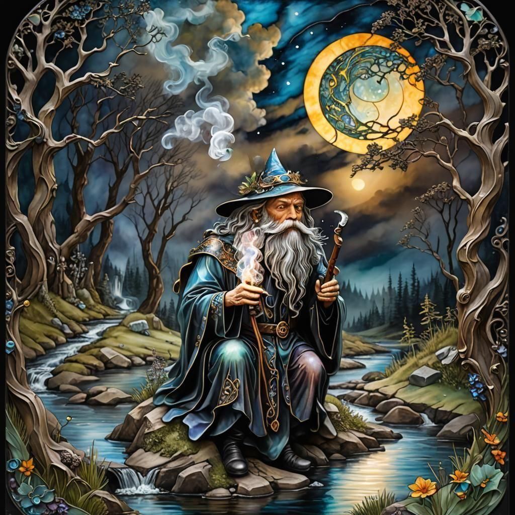 The Wizard - Smokin' at the River - Ethereal Wizard Contempl...