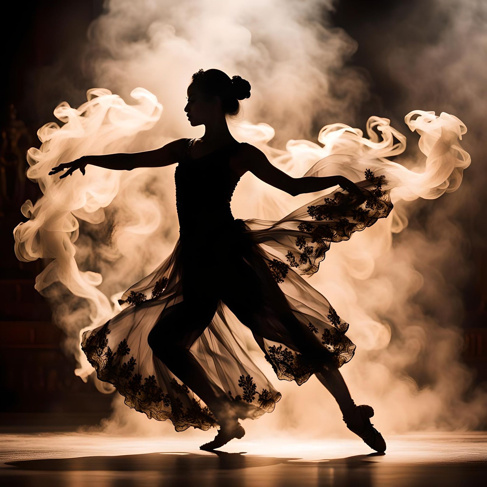 Smoke Dancer - AI Generated Artwork - NightCafe Creator