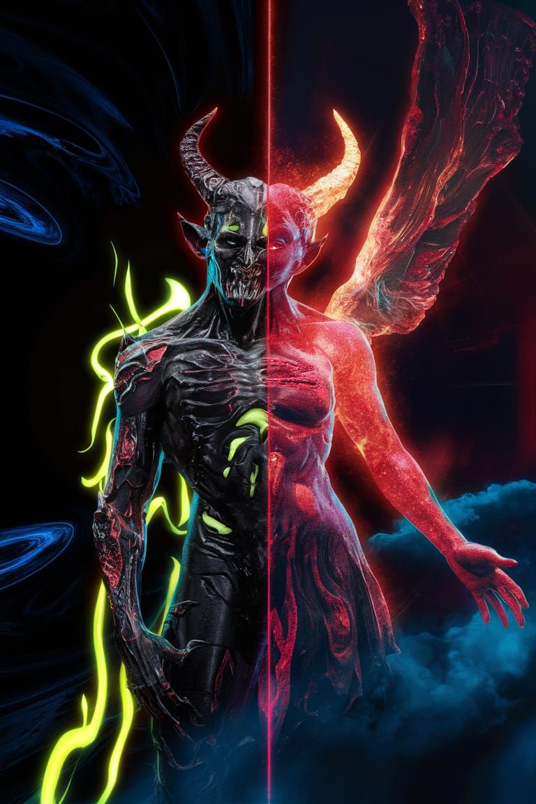 A visually striking and surreal movie poster, showcasing the ...