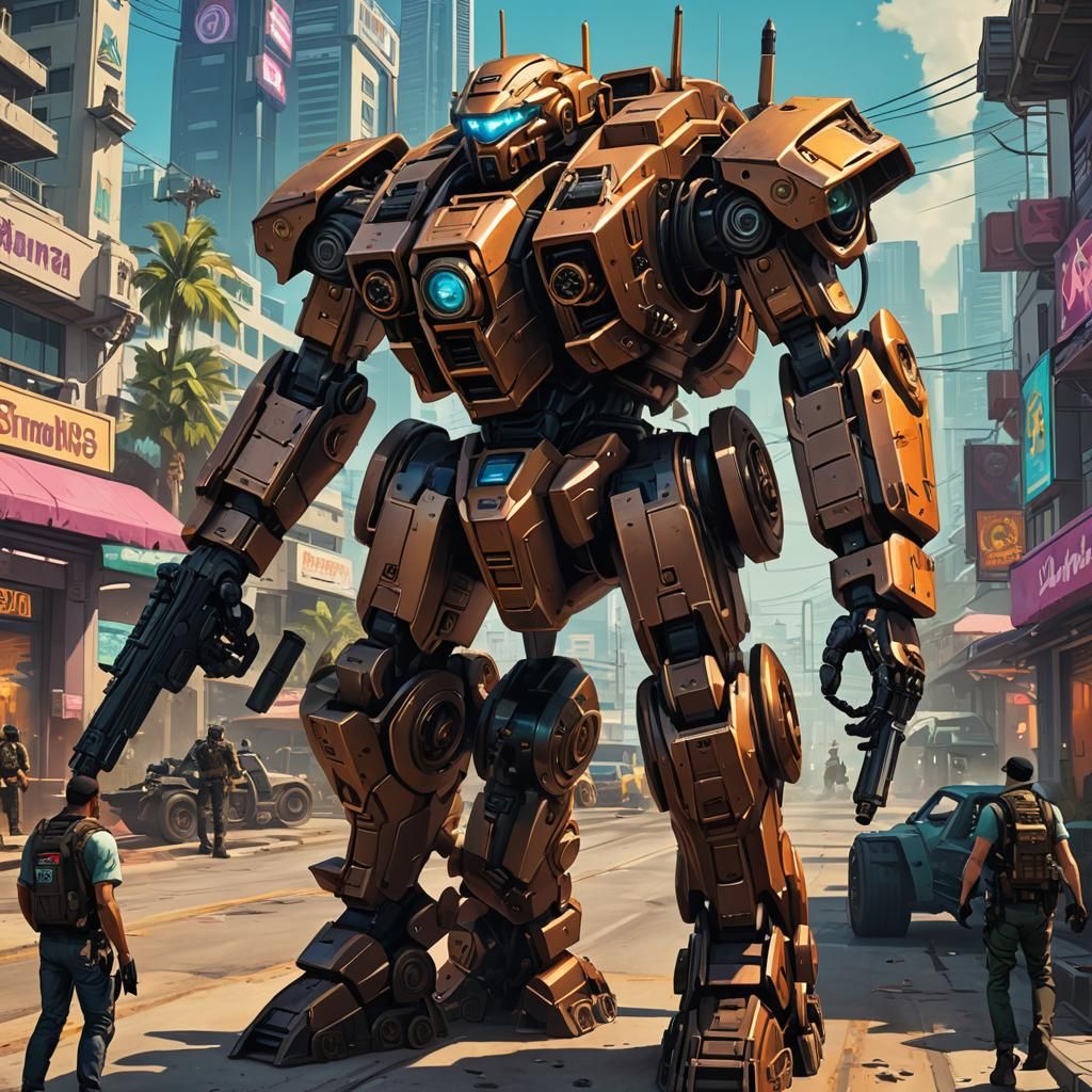 Mecha soldier - AI Generated Artwork - NightCafe Creator