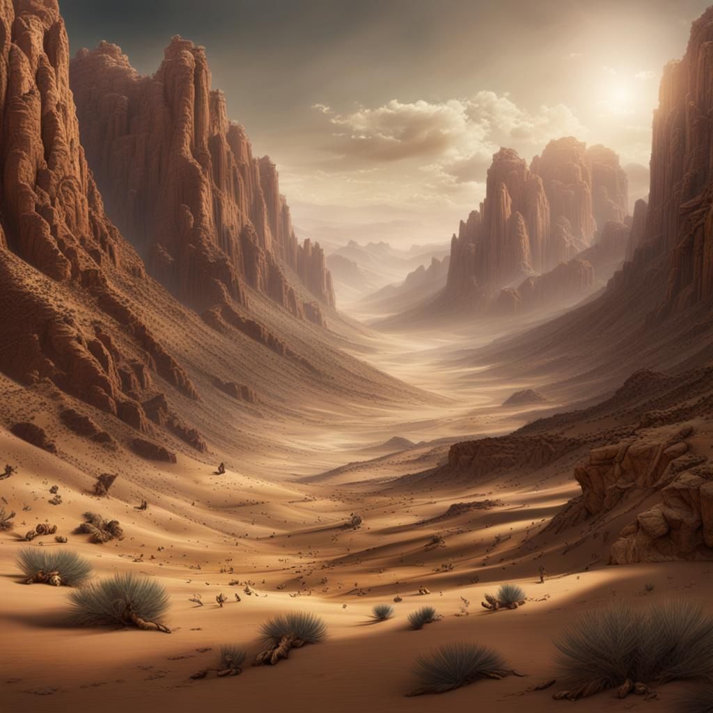 Desert Canyon Ai Generated Artwork Nightcafe Creator