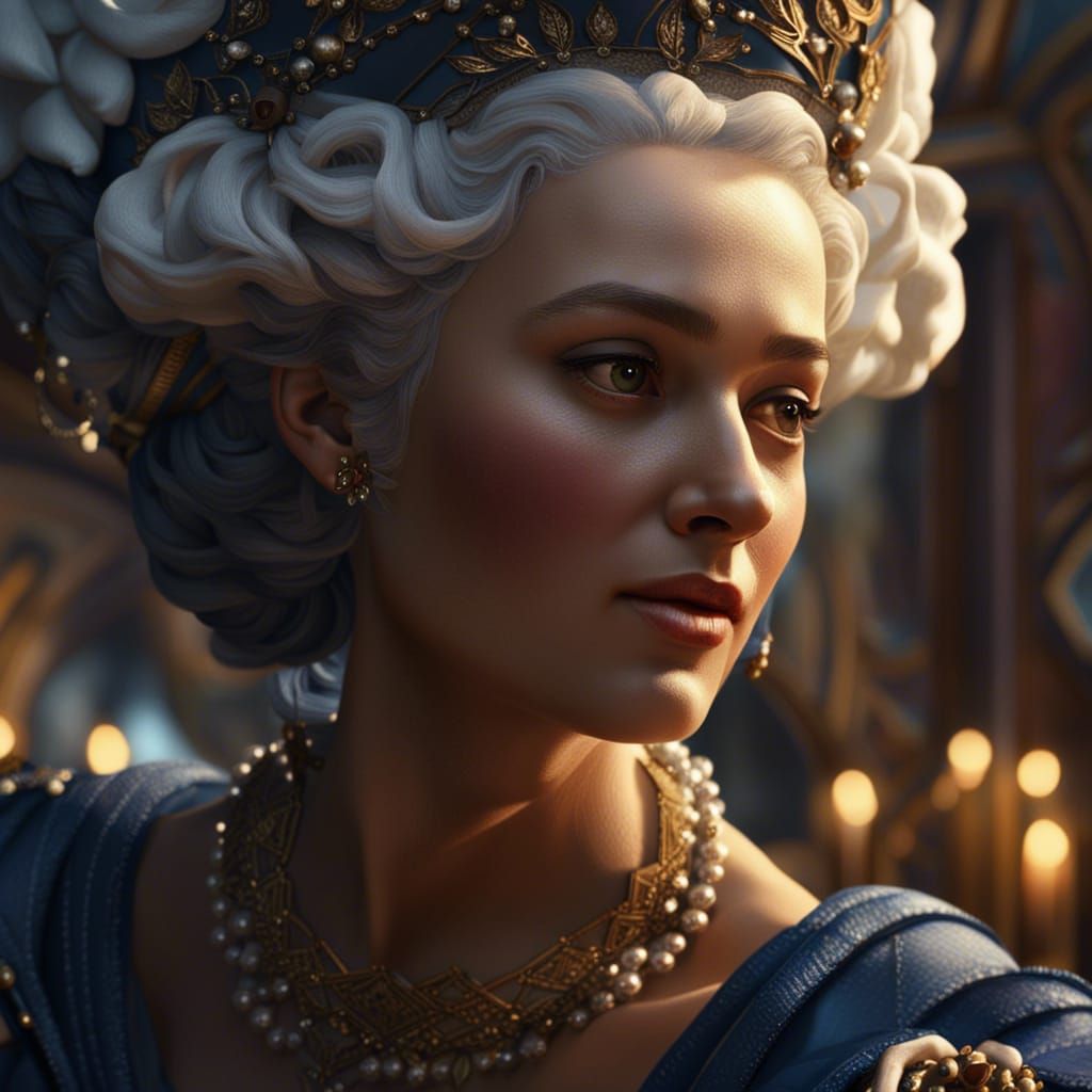 Close-up of beautiful Olympe de Gouges presenting her Universal ...