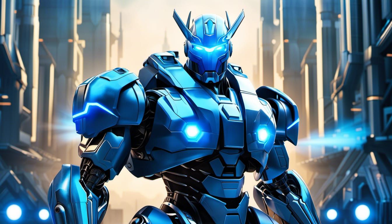 Blue Transformer - AI Generated Artwork - NightCafe Creator