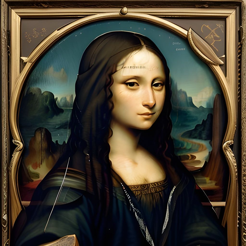 Mona Lisa - Member Of A Jewish Religious Community - AI Generated ...