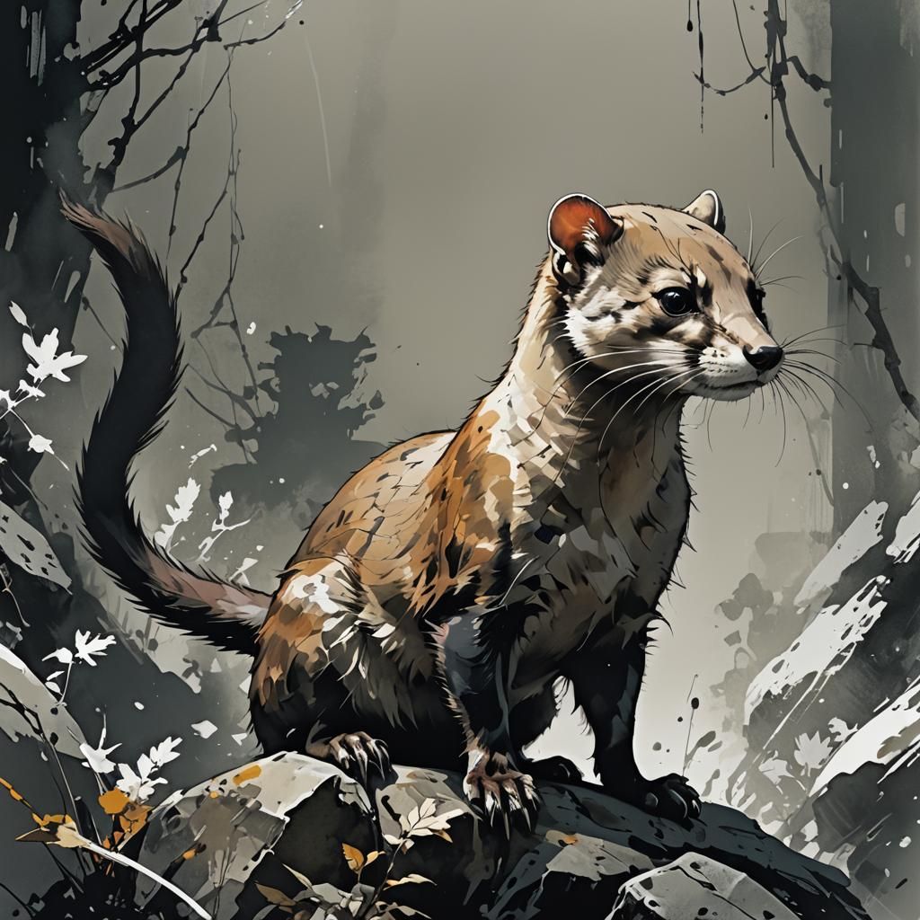 And a Weasel - AI Generated Artwork - NightCafe Creator