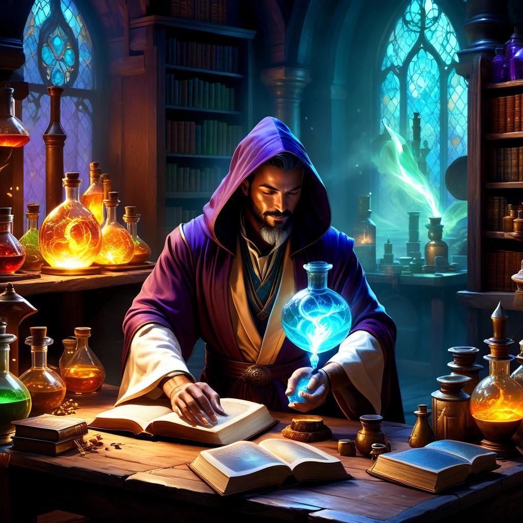 The alchemist - AI Generated Artwork - NightCafe Creator