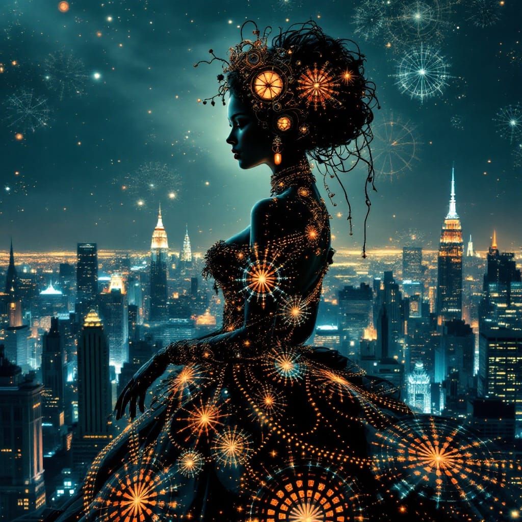 Soul of the City - Steampunk Goddess Emerges from Urban Drea...
