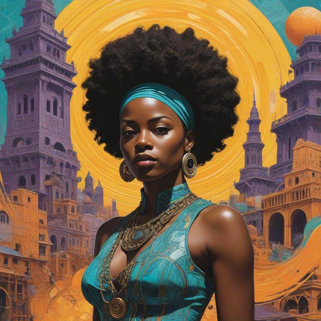 Tower of Babylon afrofuturism - Afrofuturist Tower of Babylo...