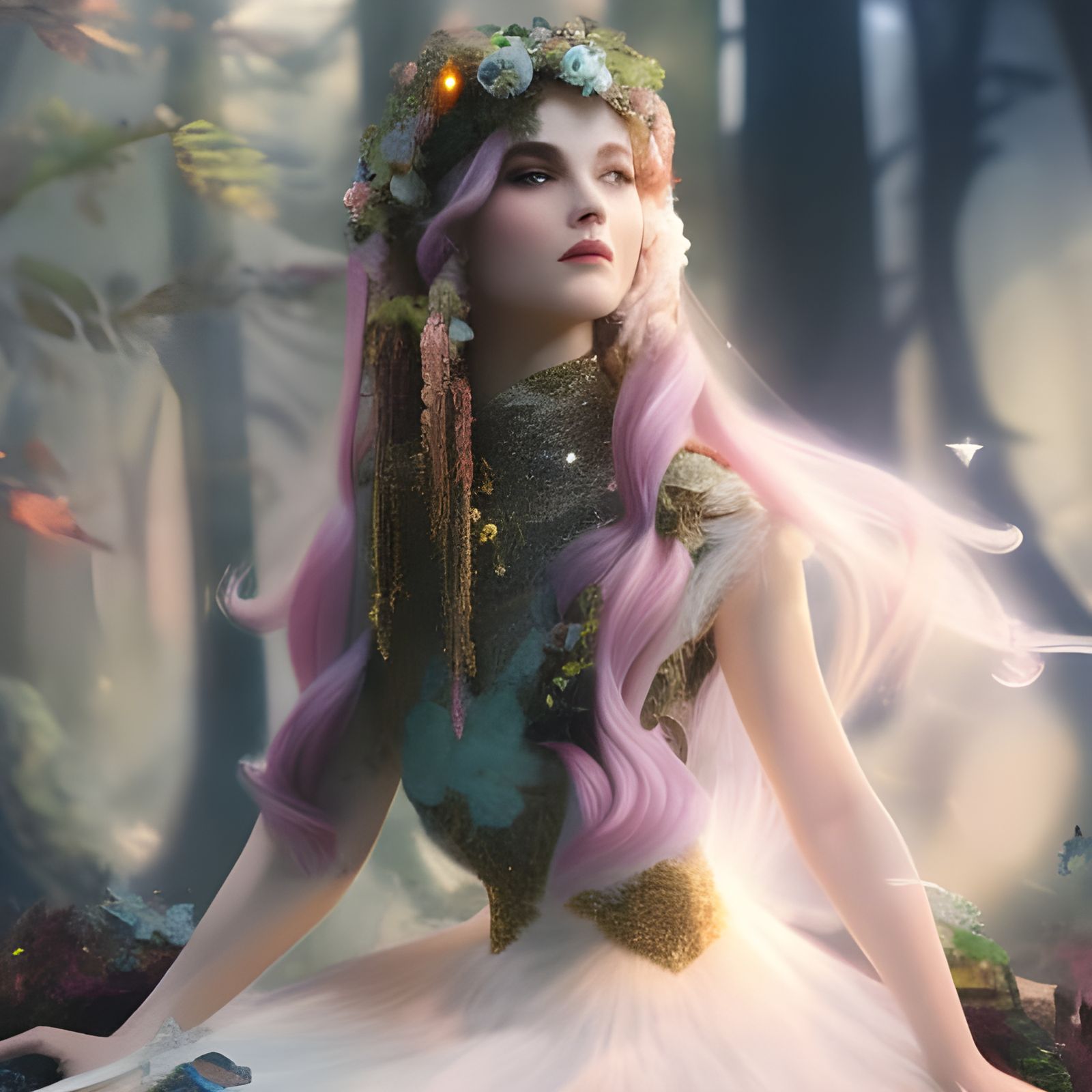 The Ethereal Girl - AI Generated Artwork - NightCafe Creator