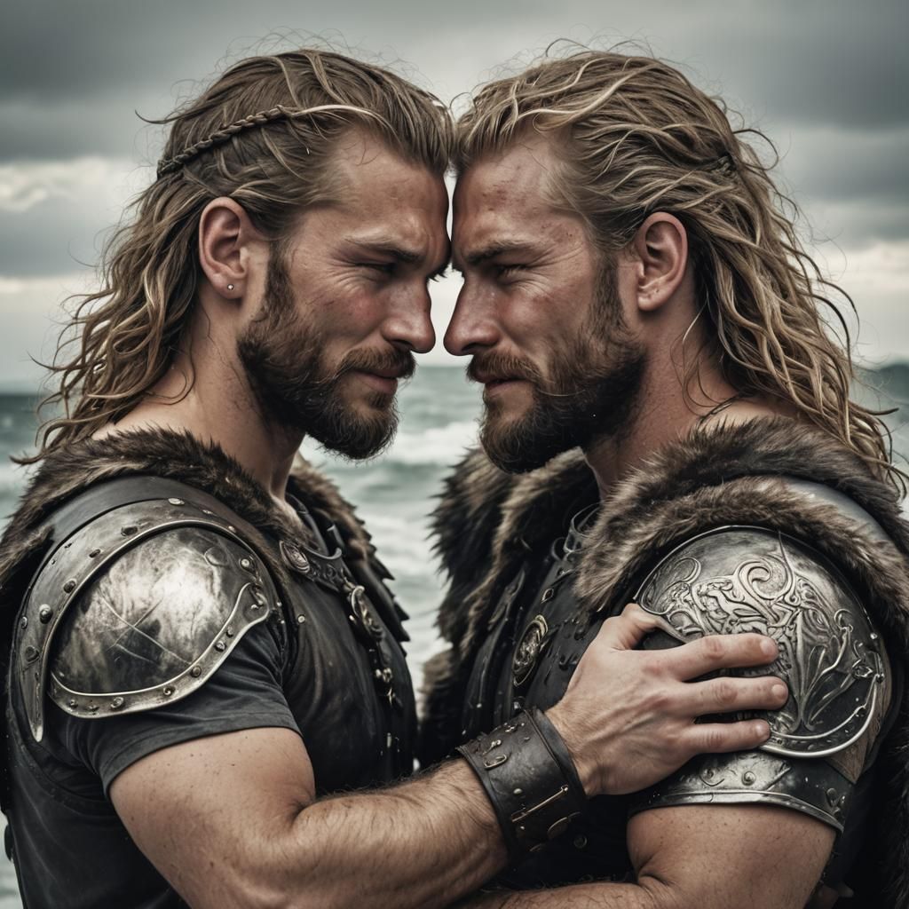 Handsome Viking couple - AI Generated Artwork - NightCafe Creator