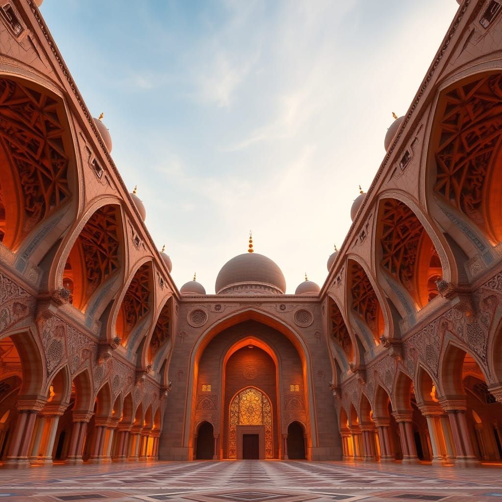 Majestic grand clay mosque - Majestic grand clay mosque