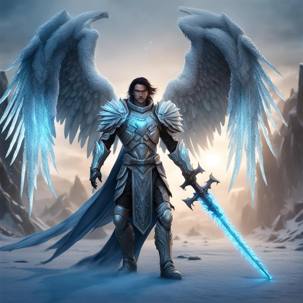 Frost Angel - AI Generated Artwork - NightCafe Creator