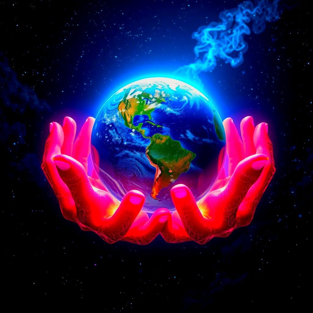 Epic Cinematic Masterpiece: Hands Cradling the Ear... - AI Art