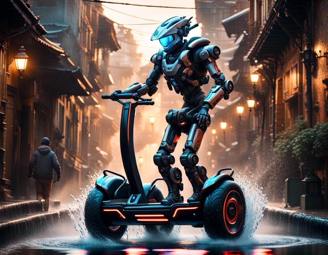 mecha segway - AI Generated Artwork - NightCafe Creator
