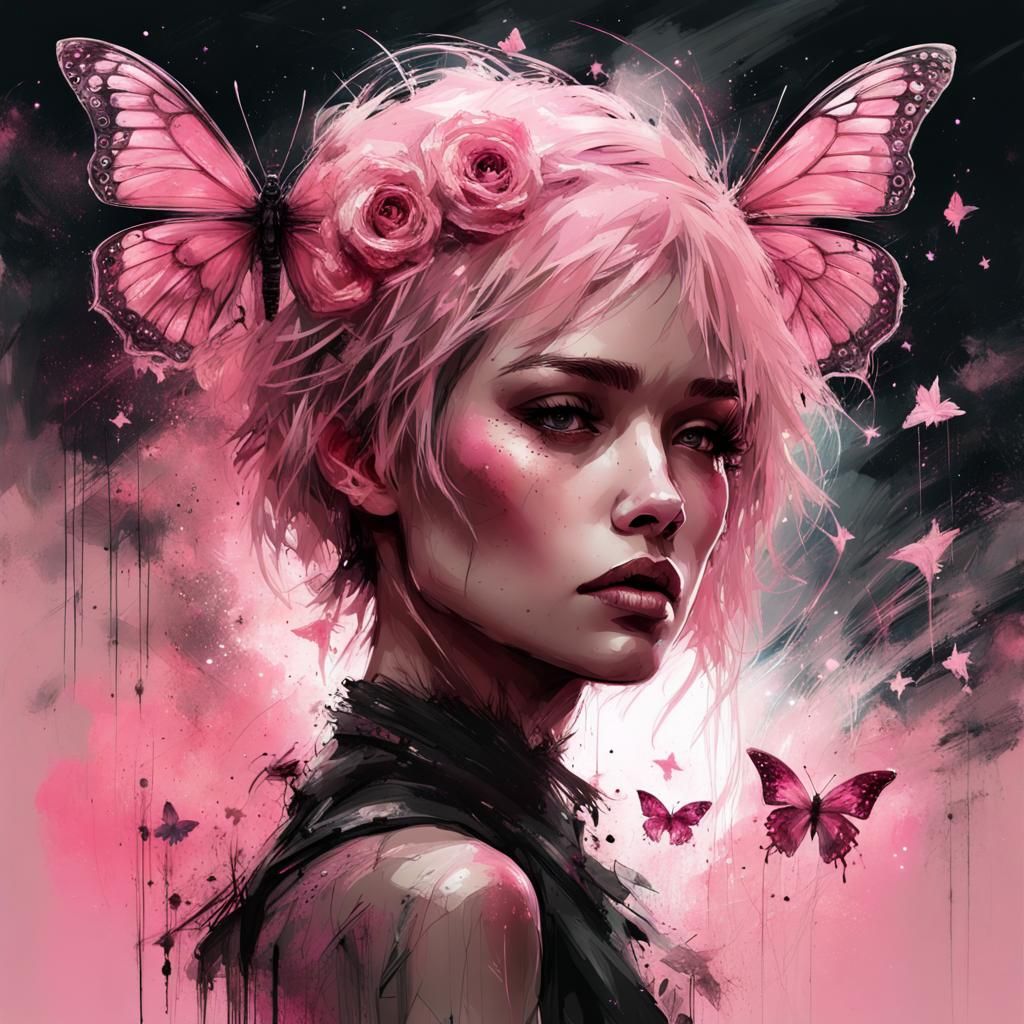 Black pink - AI Generated Artwork - NightCafe Creator