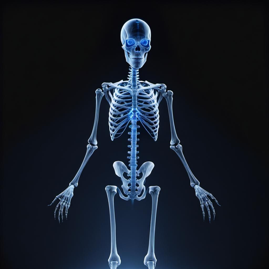 Alien x-ray holograph - AI Generated Artwork - NightCafe Creator
