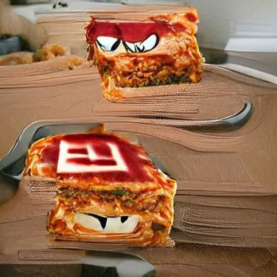 Enemy lasagna - AI Generated Artwork - NightCafe Creator