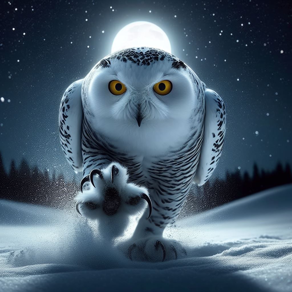 Snowy Owl (series) : A Time to Prey - AI Generated Artwork - NightCafe ...