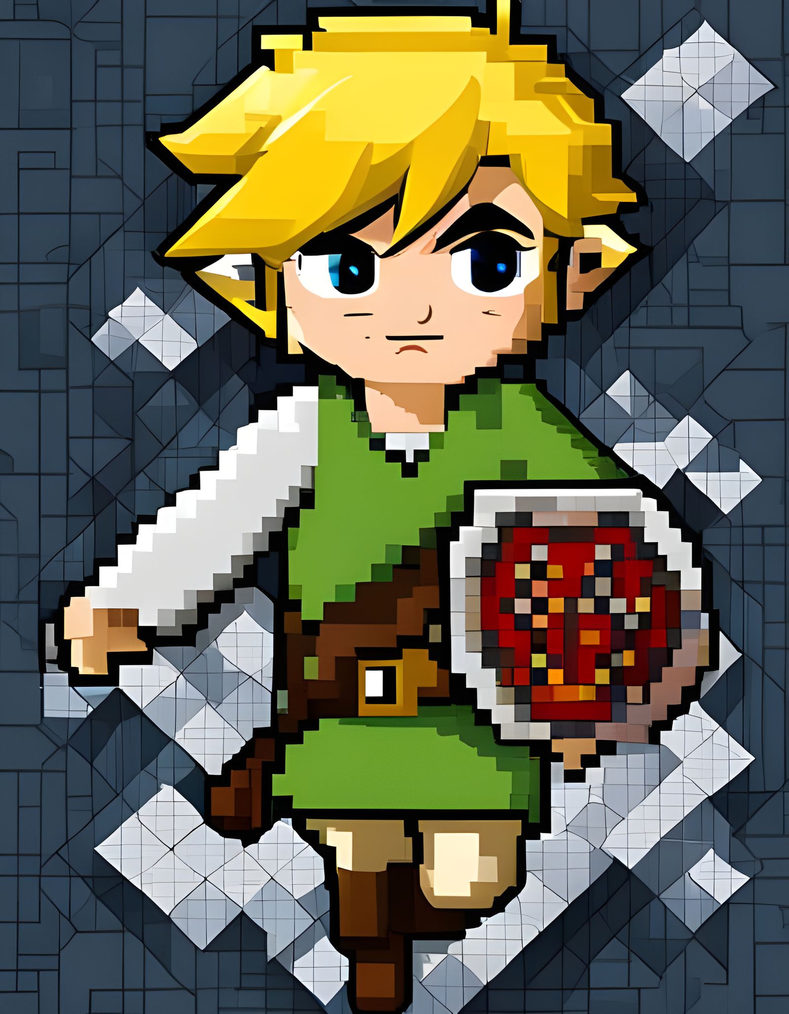 Pixel Link - AI Generated Artwork - NightCafe Creator