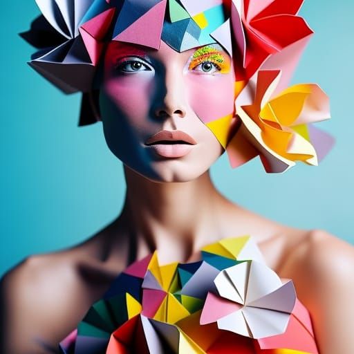 Pretty Paper Model - AI Generated Artwork - NightCafe Creator