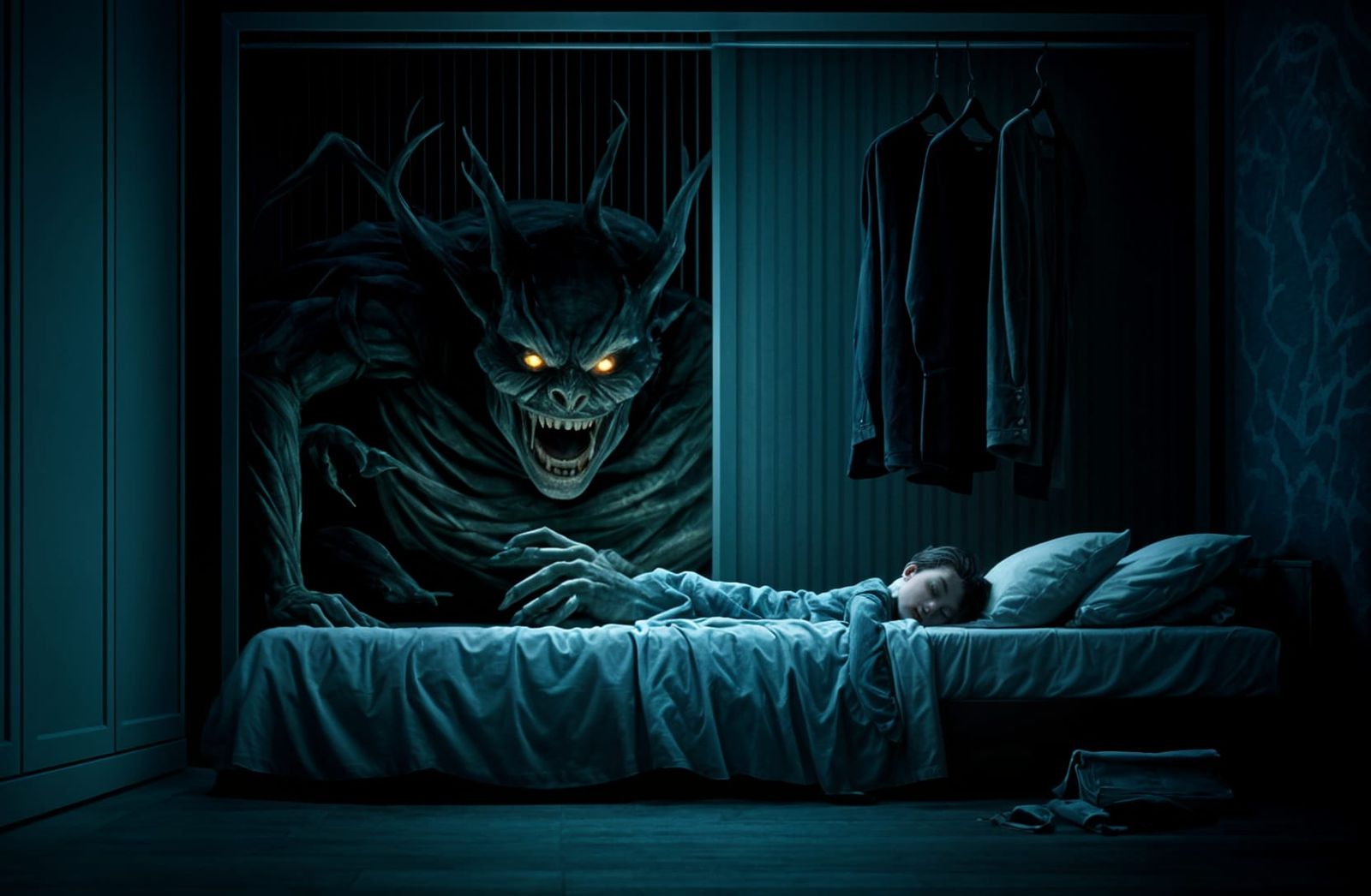 Monsters at Night - Dark Horrors Lurk in the Shadows of a Sl...