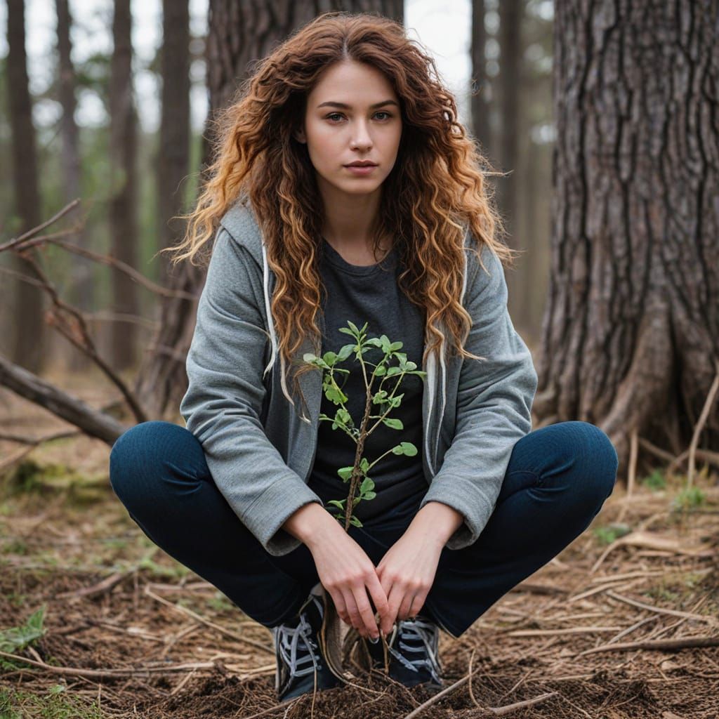 Empowered Women Rising from Wounded Roots in Vibra... - AI Art