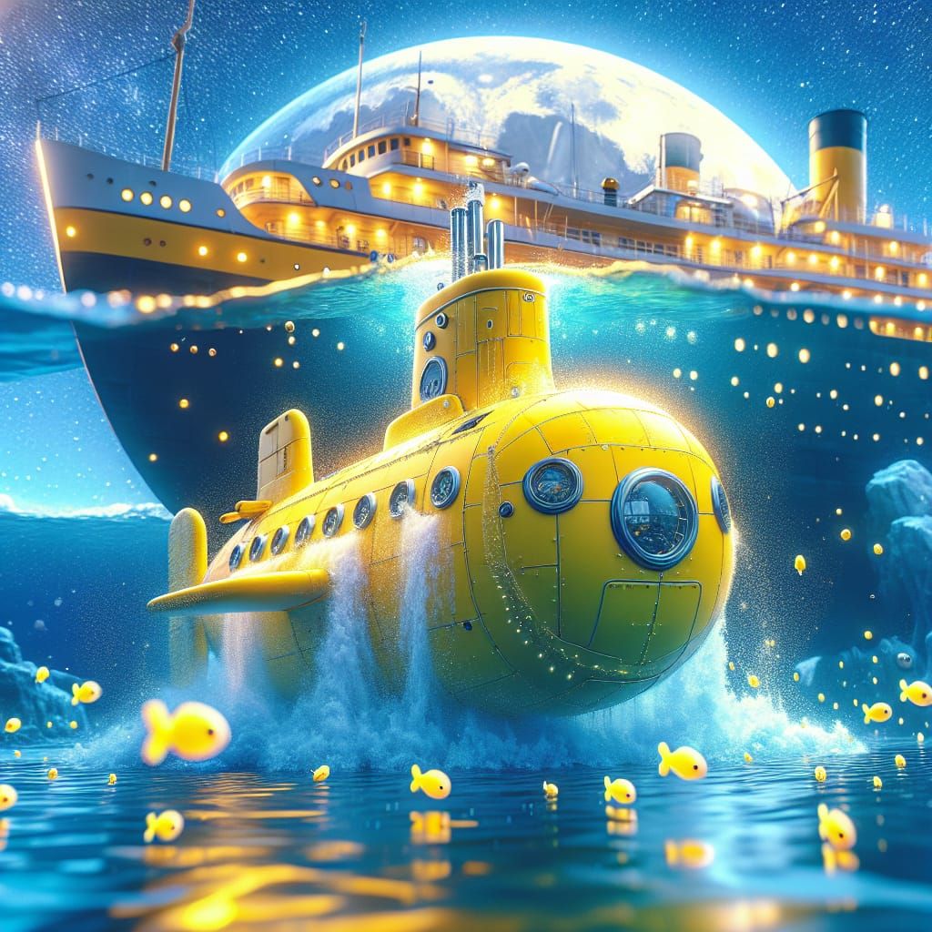 The Little Yellow Submarine. - AI Generated Artwork - NightCafe Creator