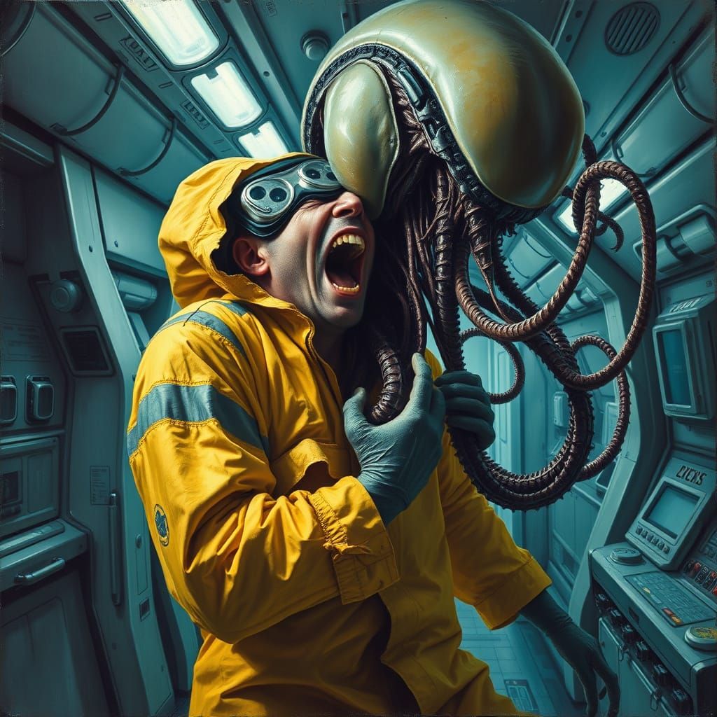 Alien escape - Terror in Space: Alien Horror in a Futuristic...