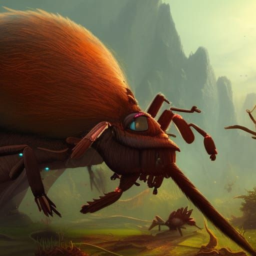 deformed giant mole kill a giant ant - AI Generated Artwork - NightCafe ...