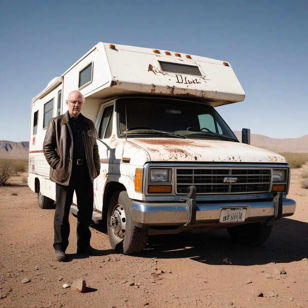 DLSR, portrait of Walter White and Jesse, AKA Heisenberg , defiantly ...