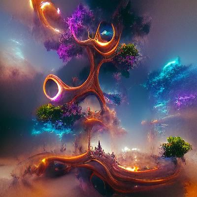 Infinity tree - AI Generated Artwork - NightCafe Creator
