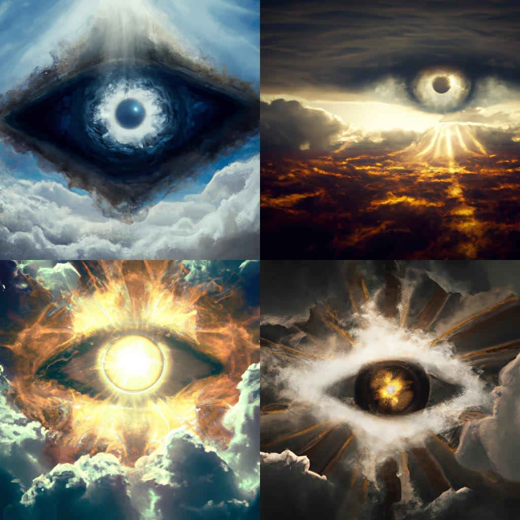 The all seeing eye in the sky - AI Generated Artwork - NightCafe Creator
