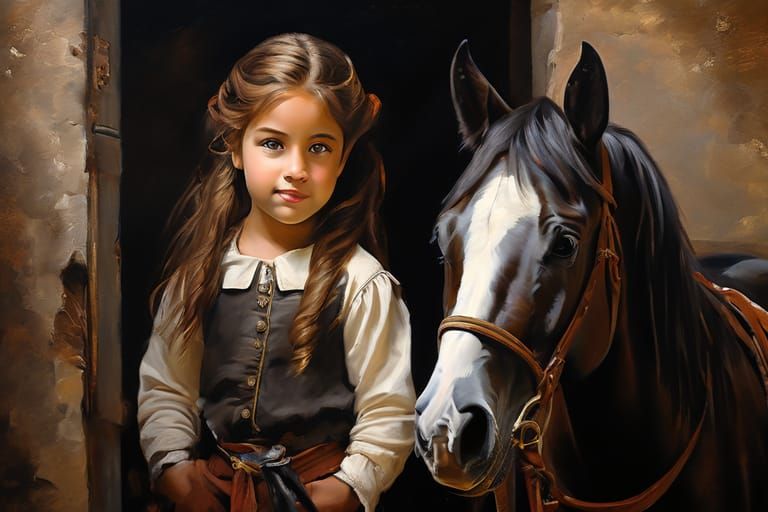 Oil Painting. My pony. - AI Generated Artwork - NightCafe Creator