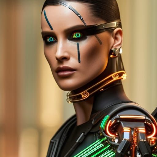 humanoid cyborg - AI Generated Artwork - NightCafe Creator