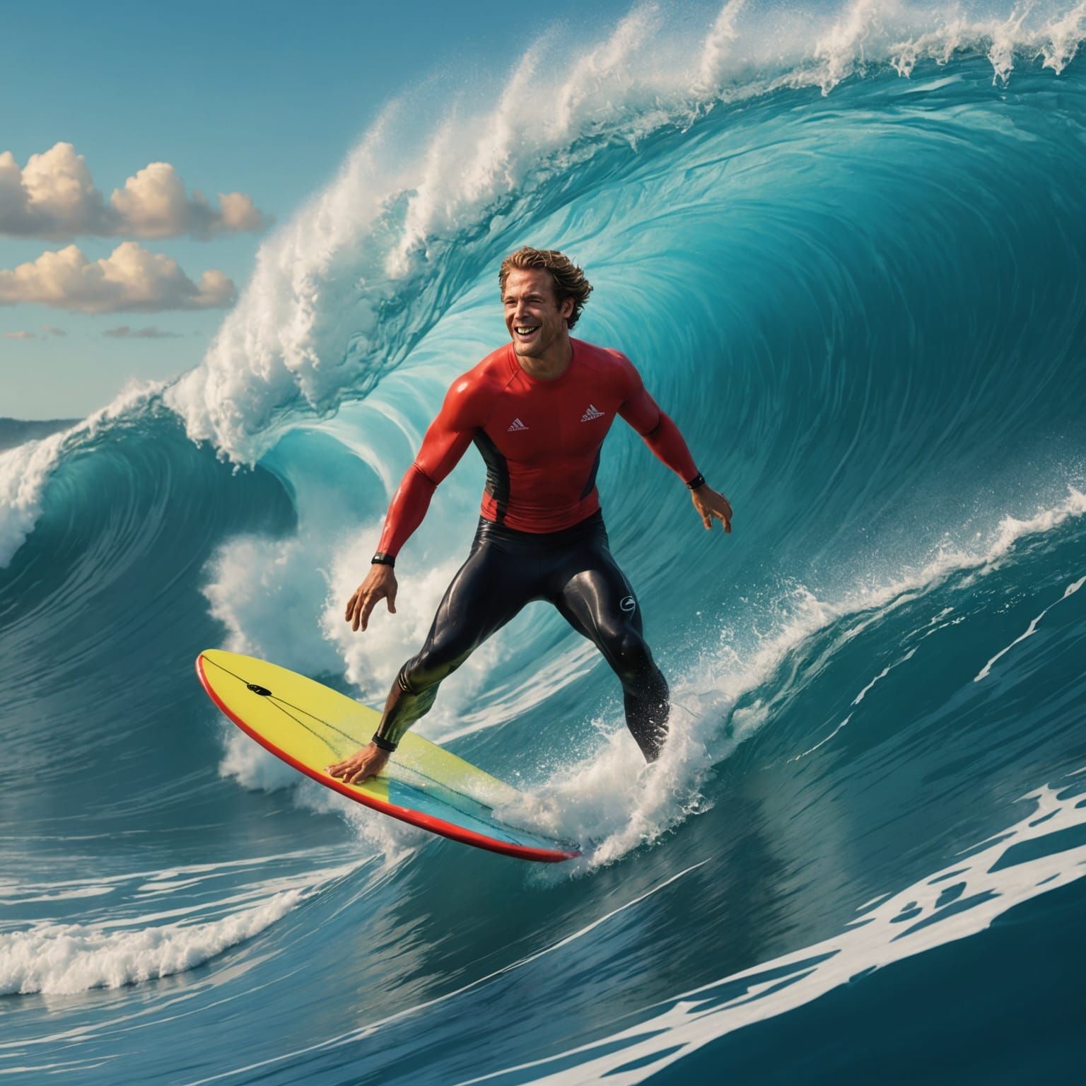 a Happy birthday Card for the famous big waves Surfer Freddy Olander ...