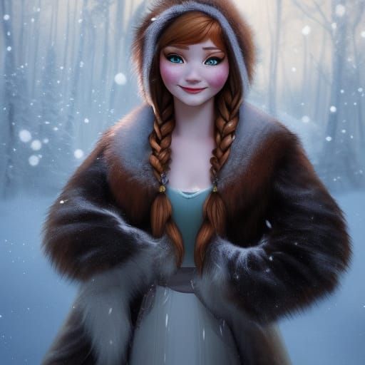 Winter Royalty Anna II - AI Generated Artwork - NightCafe Creator