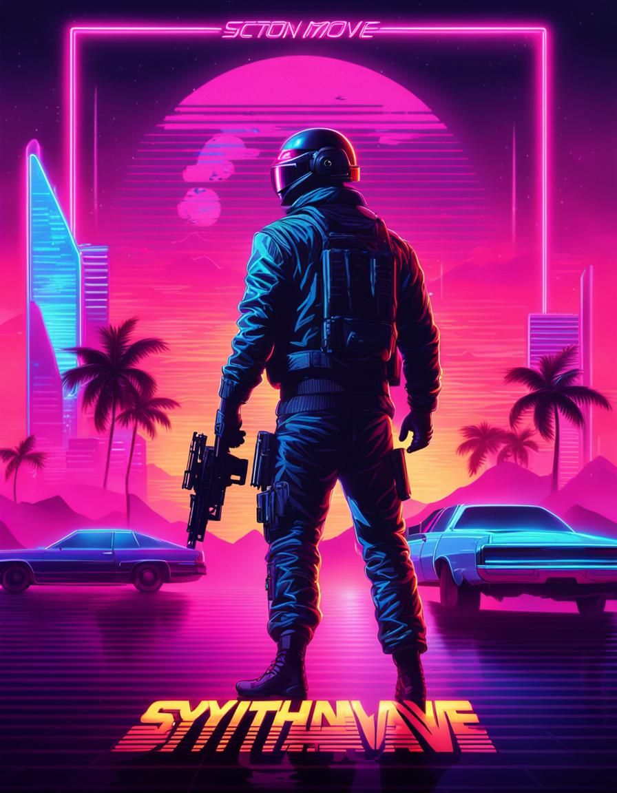 Synthwave Movie - AI Generated Artwork - NightCafe Creator