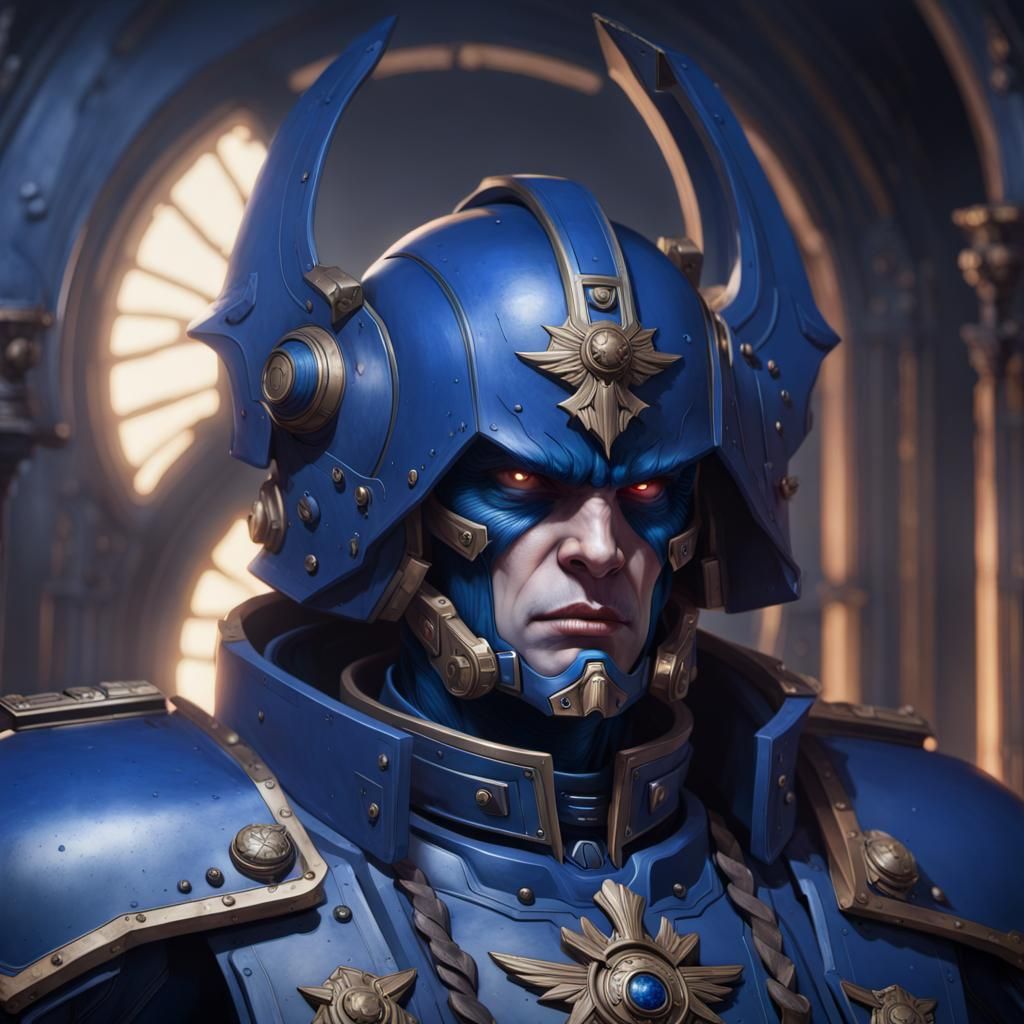 Warhammer 40K: Captain Macragge - AI Generated Artwork - NightCafe Creator