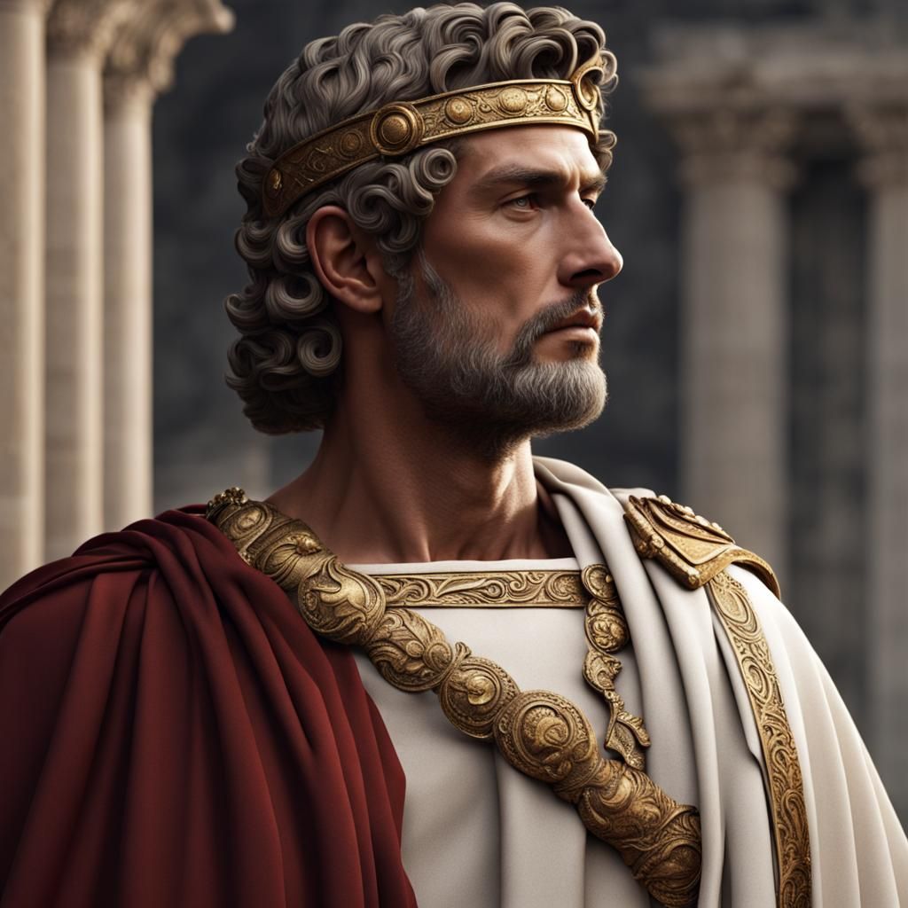 Roman emperor man, more beautiful than ever. - AI Generated Artwork ...