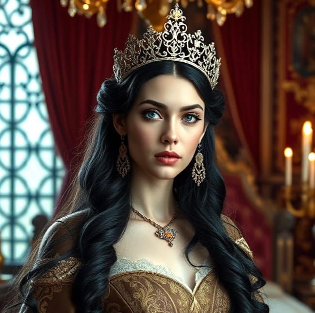 Distinguished 28 year old Marjorie MacNiall, Countess of Carrick, with ...