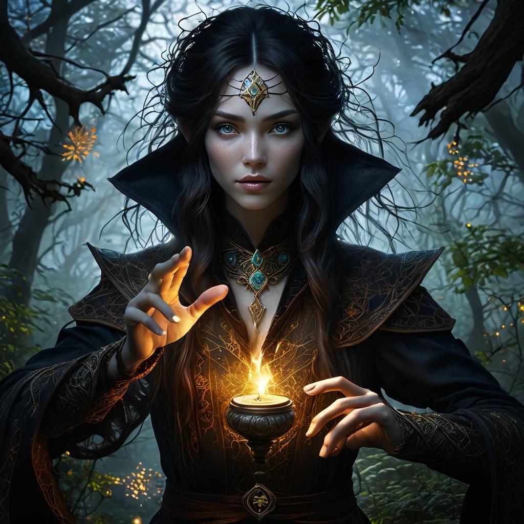 Dark Spell - AI Generated Artwork - NightCafe Creator