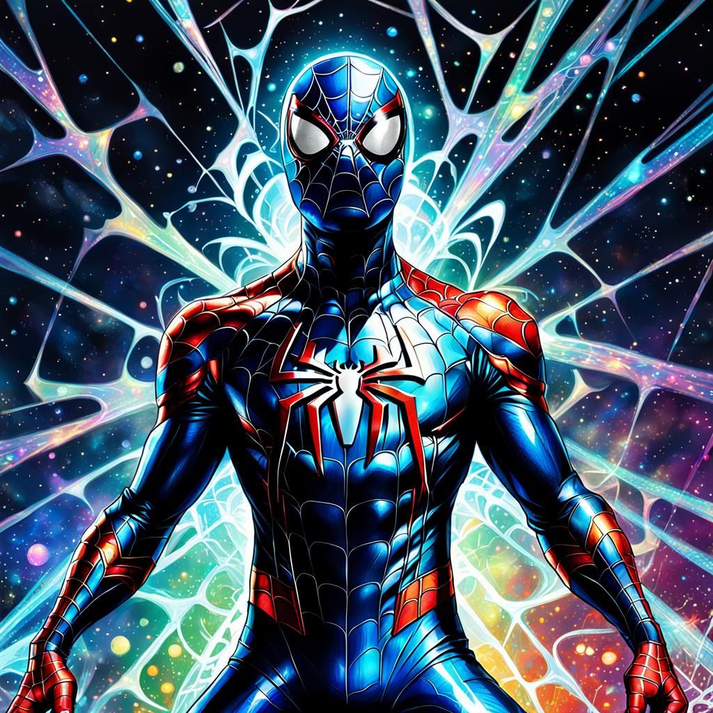 Cosmic Spiderman - AI Generated Artwork - NightCafe Creator