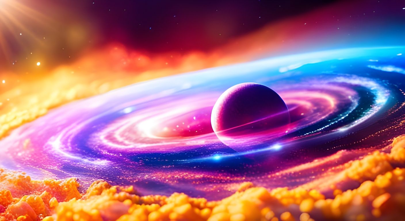 Discovering a New Galaxy, spaceship, cosmic, hyperrealistic, 8k ...