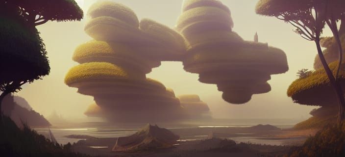 the centered shot of the complexity and geometric expansion of the ...