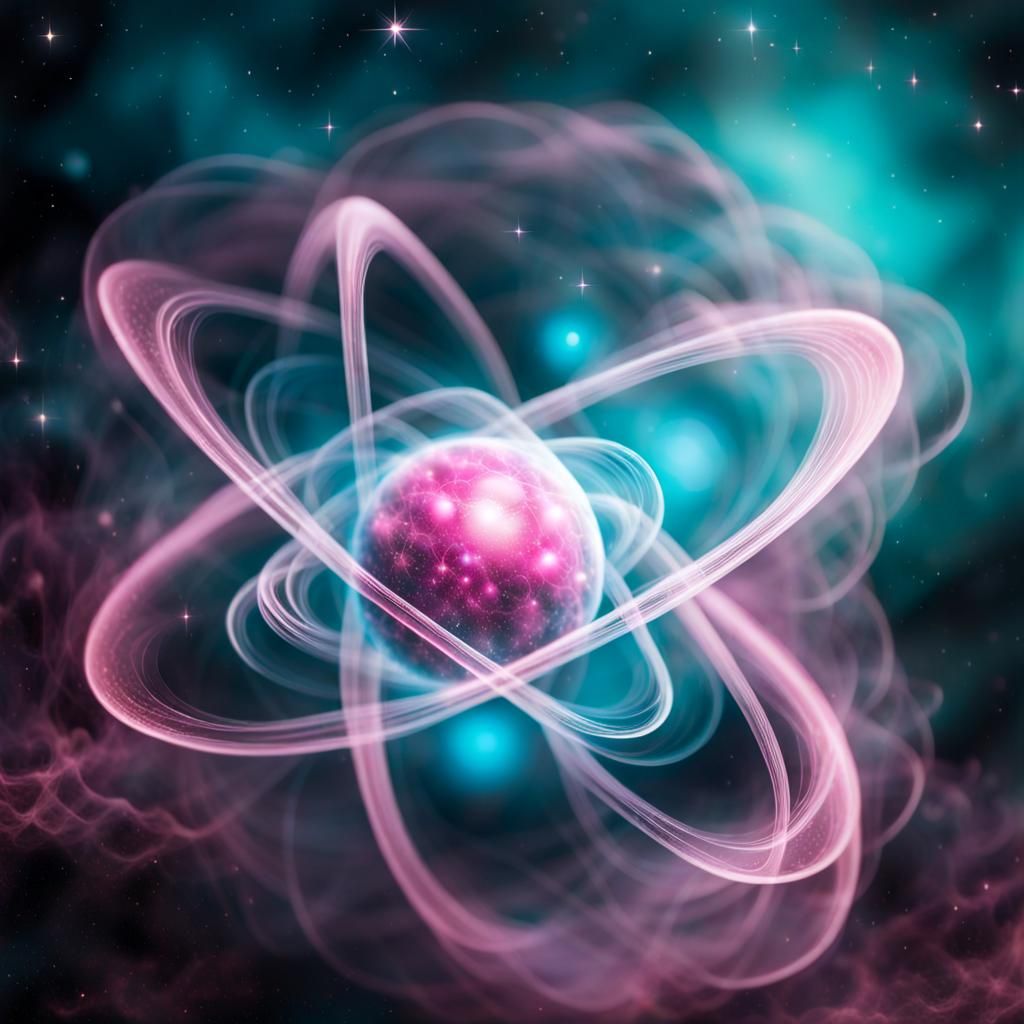 Picture of an atom - AI Generated Artwork - NightCafe Creator