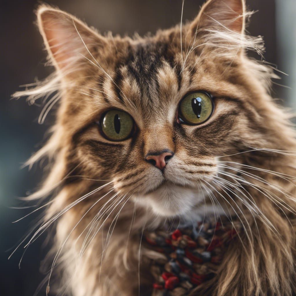 Fuzzy Cat - AI Generated Artwork - NightCafe Creator